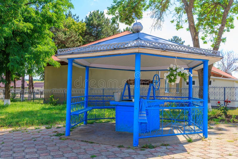 Well with Drinking Water. Background with Selective Focus and Copy ...