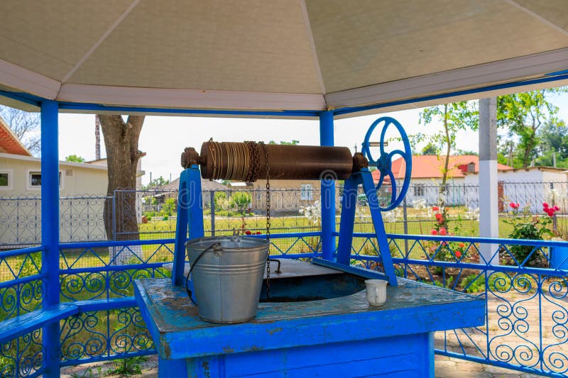 Well with Drinking Water. Background with Selective Focus and Copy ...