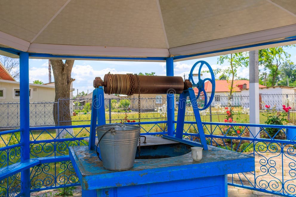 Well with Drinking Water. Background with Selective Focus and Copy ...