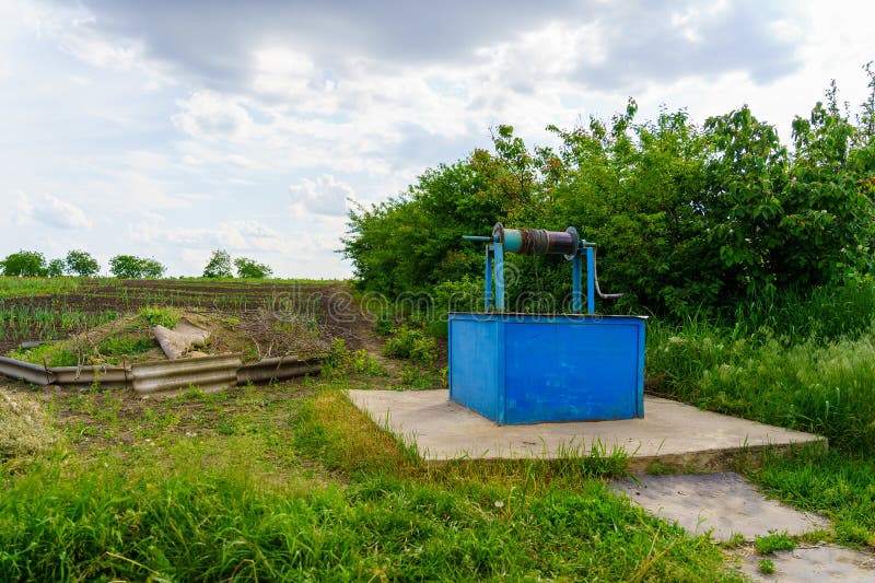 Well with Drinking Water. Background with Selective Focus and Copy ...
