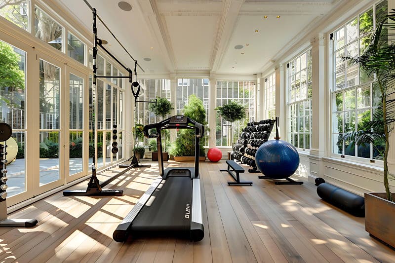 Well-Equipped Gym for Various Workouts Stock Photo - Image of gymnasium ...