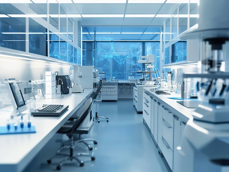 Well Equipped Laboratory with Advanced Analytical Tools and Bright ...