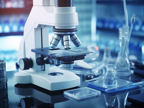 Well Equipped Laboratory with Modern Technologies and Microscope, Lab ...