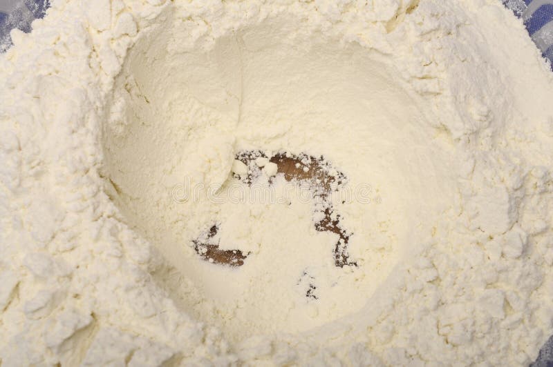 Flour and egg in bowl stock photo. Image of cuisine - 133953928