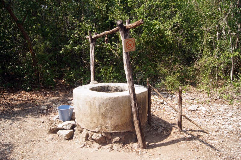 Well in the forest stock image. Image of yucatan, outdoors - 20092277