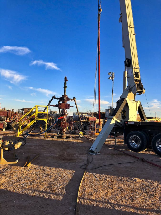Fracking well oil storage stock image. Image of windsock - 42489825