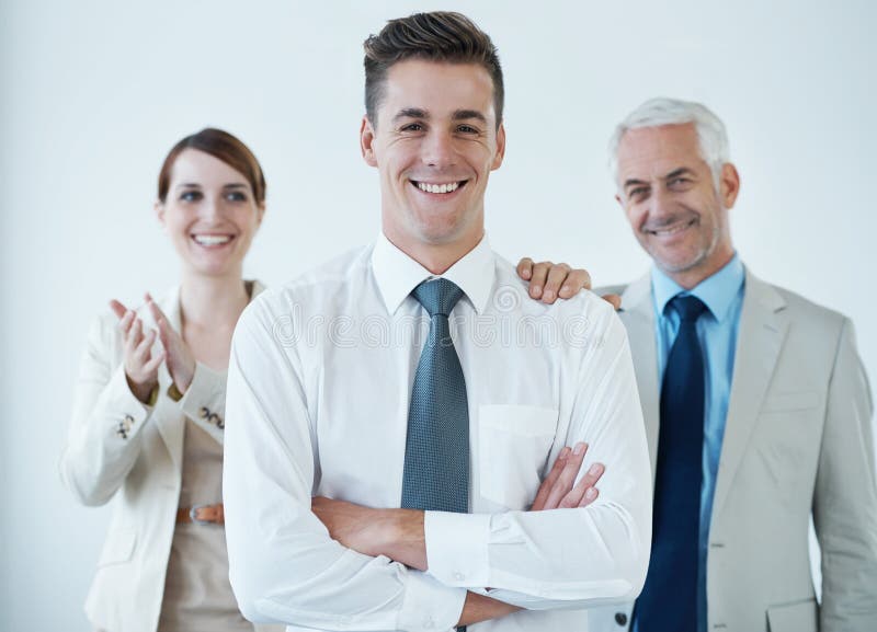 Well Get it Done. a Three Corporate Coworkers in an Office. Stock Photo ...