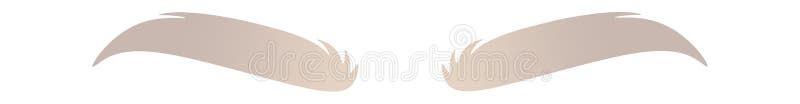 Well-groomed Silver Eyebrows Flat Icon Stock Vector - Illustration of ...