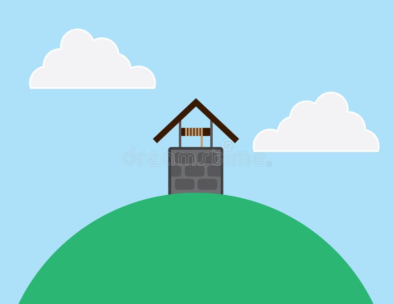 Well Hill stock vector. Illustration of tale, spring - 35014458