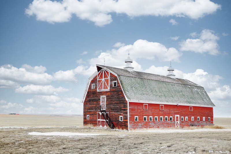 A well kept huge old barn stock image. Image of barn - 295536247