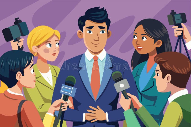 Eager Reporters Stock Illustrations – 1 Eager Reporters Stock ...