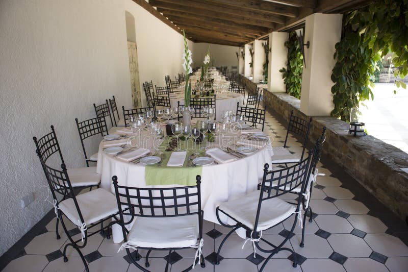 Well-laid table stock image. Image of table, solemnized - 27947931