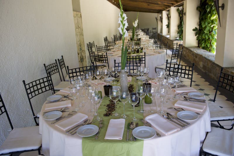 Well-laid table stock photo. Image of ceremonial, convivial - 27948038