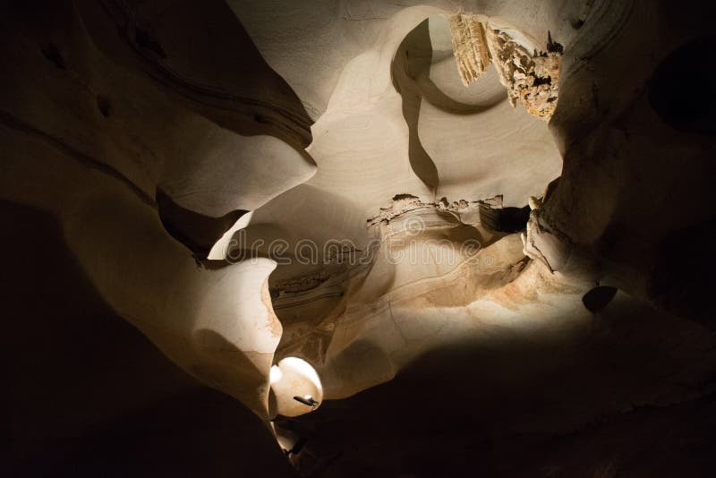 Well Lit Cave Ceiling stock photo. Image of textures - 83458542