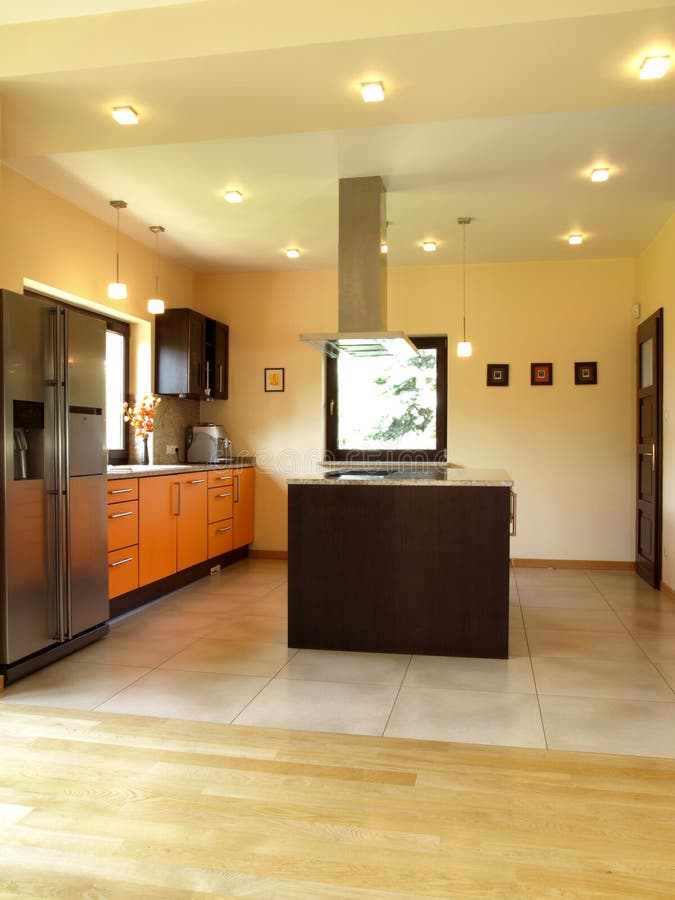 Well-lit kitchen stock photo. Image of countertop, home - 29201444