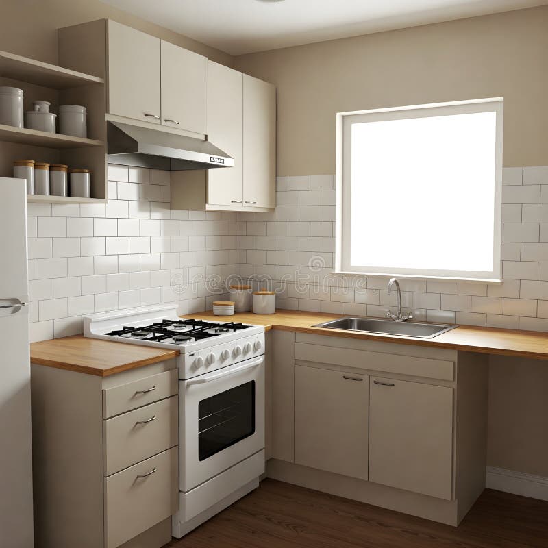 Elegant Bright Clean and Modern Cozy Kitchen Interior Design Well ...