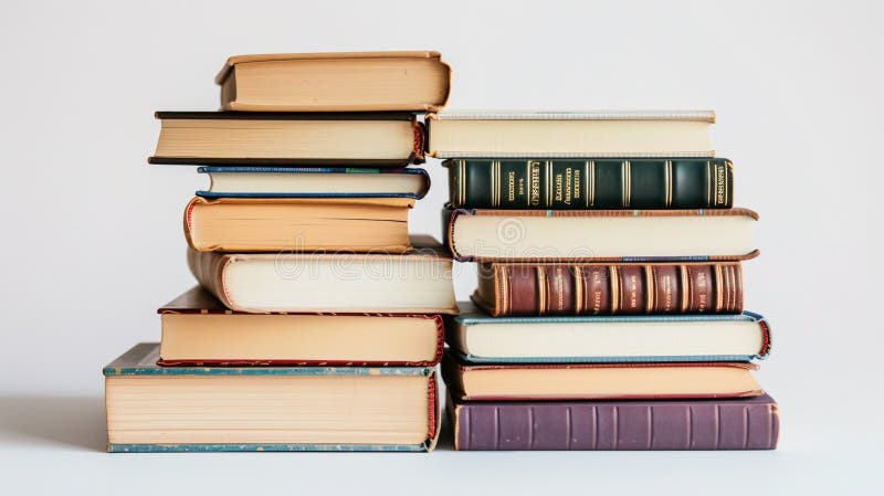 Well-loved Books, Stacked Neatly, Create a Sense of Order on the ...