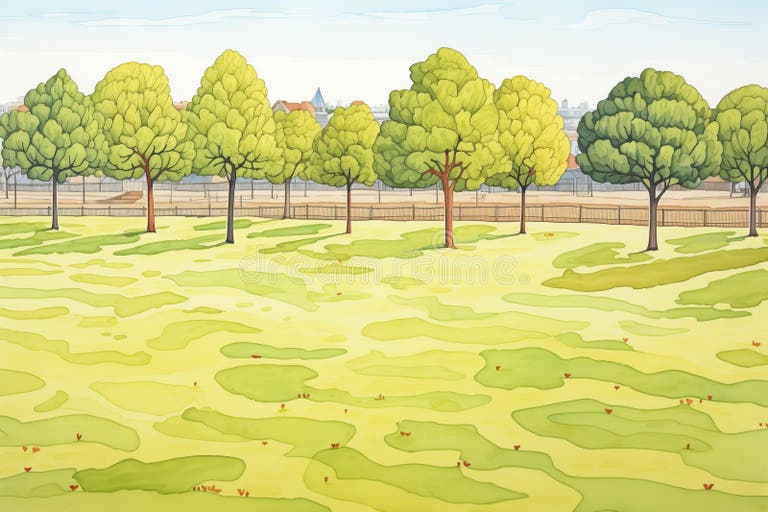 Well-maintained Greens Lined with Tree Shadows Stock Photo - Image of ...