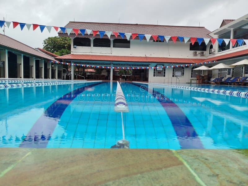 A Well-maintained, Olympic-sized Swimming Pool with Multiple Lanes ...