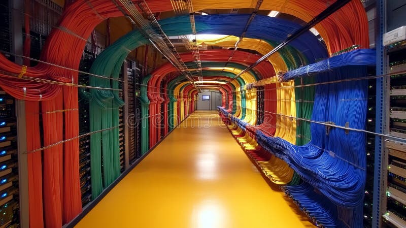 Well Managed and Clear Designed Computer Network Server Room with Good ...