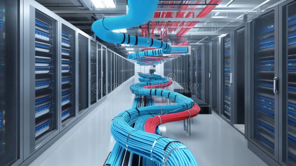 Well Managed and Clear Designed Computer Network Server Room with Good ...