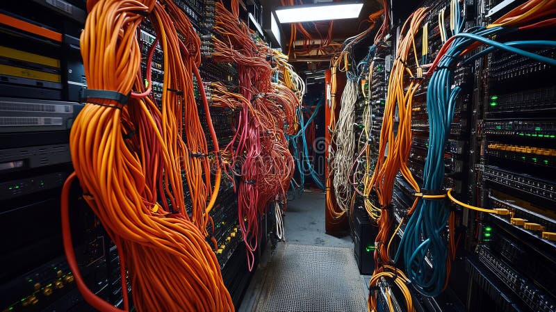 Well Managed and Clear Designed Computer Network Server Room with Good ...