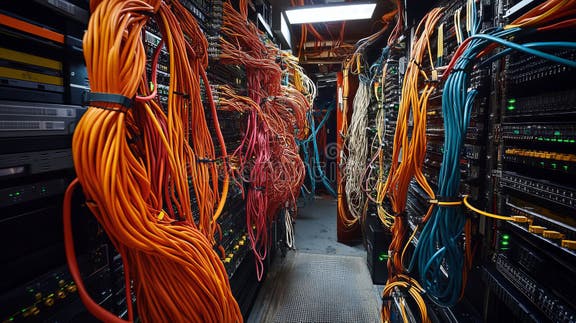 Well Managed and Clear Designed Computer Network Server Room with Good ...