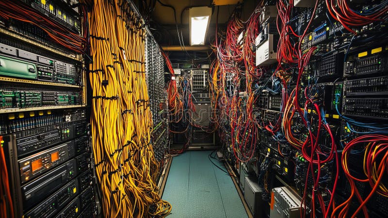 Well Managed and Clear Designed Computer Network Server Room with Good ...