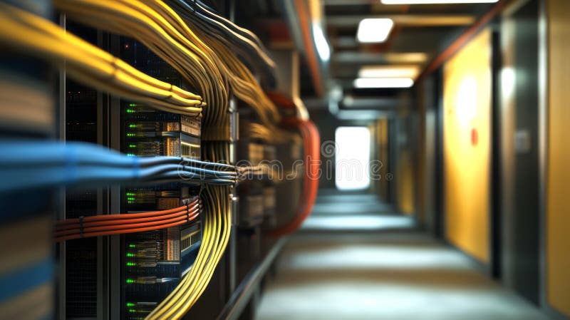 Well Managed and Clear Designed Computer Network Server Room with Good ...