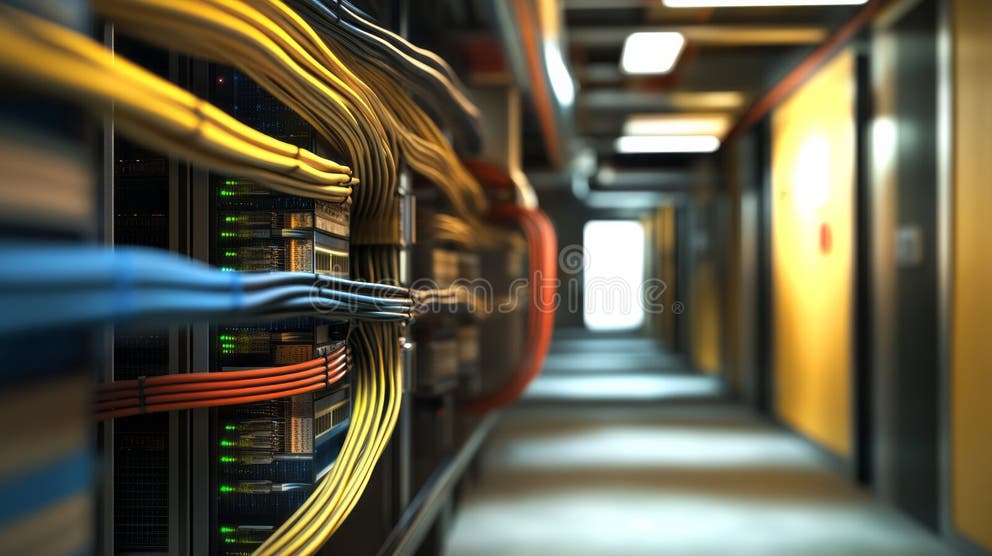 Well Managed and Clear Designed Computer Network Server Room with Good ...