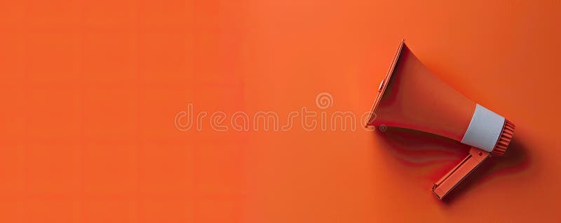 Well, an Orange Megaphone is Placed on a Background Thats Also Orange ...