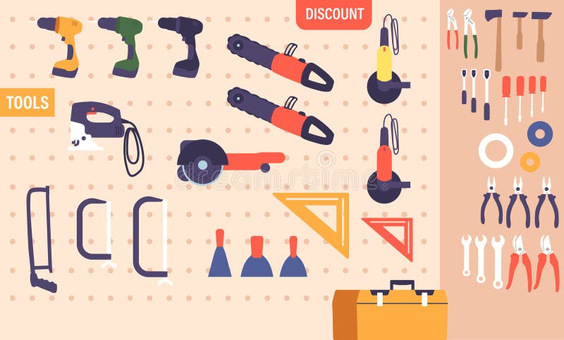 Carpentry Tool Montage Stock Illustrations – 14 Carpentry Tool Montage ...