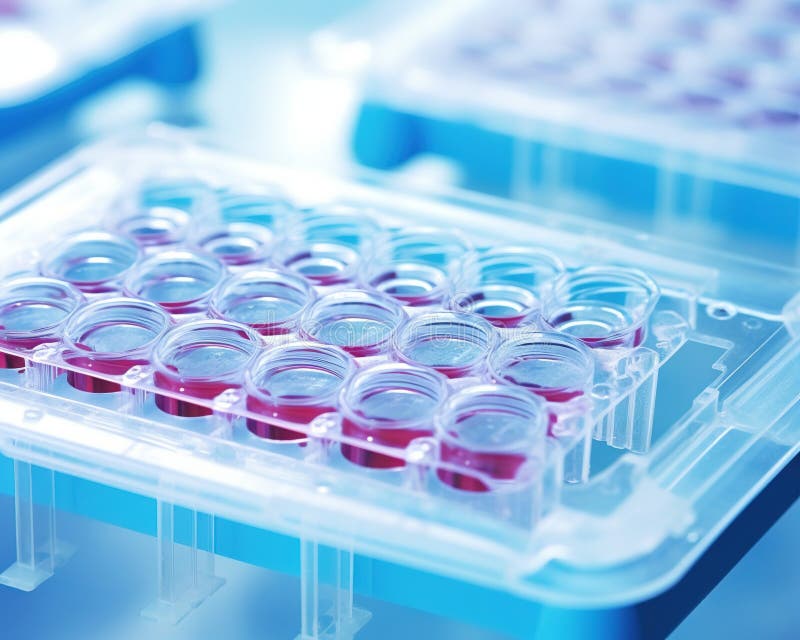 96 Well Plate with Samples for Biological Analysis. Microplate for ...