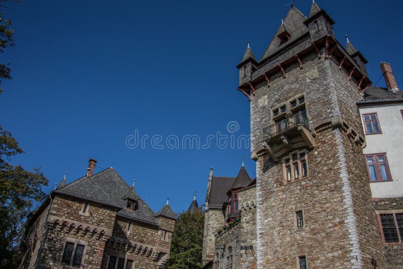 Well-preserved Fortress on the Lahn Stock Image - Image of blue ...