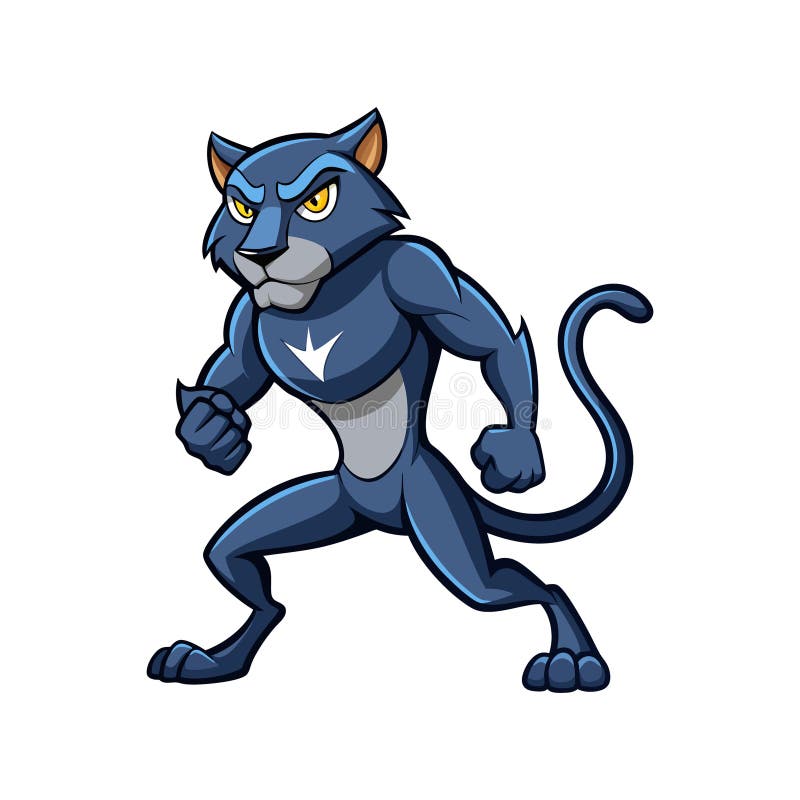 Well-Rested Panther Learning New Skills Stock Vector - Illustration of ...