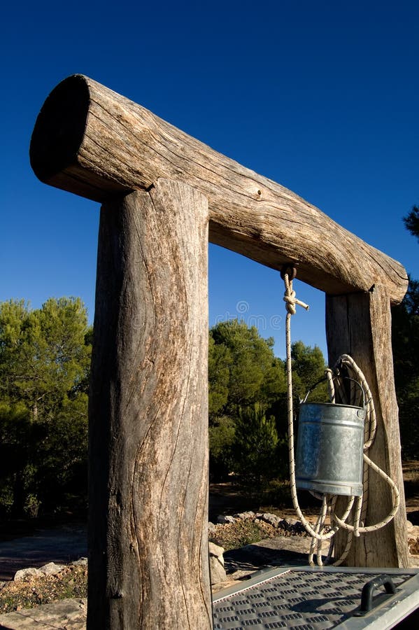 Well - Rural location stock photo. Image of wooden, pail - 7517872