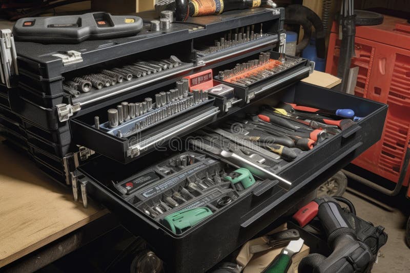 A Well-stocked Toolbox with the Tools of the Trade Stock Illustration ...