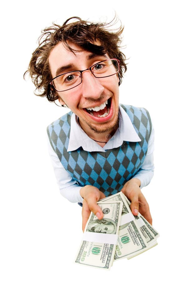 Greedy man stock photo. Image of millionaire, finance - 18591918