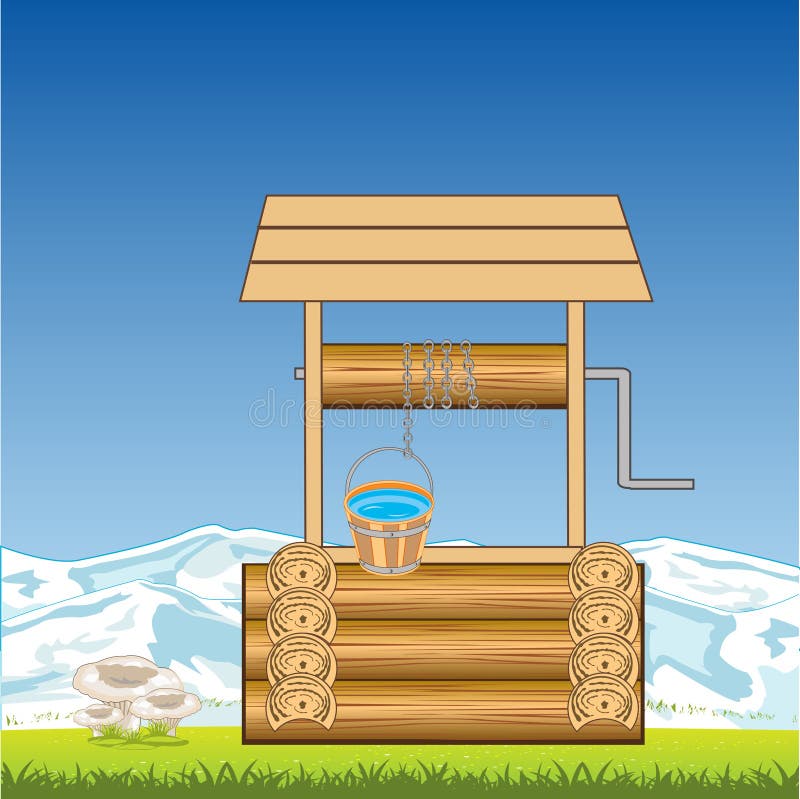 Waterfall In Front View Isolated Illustration Stock Vector ...