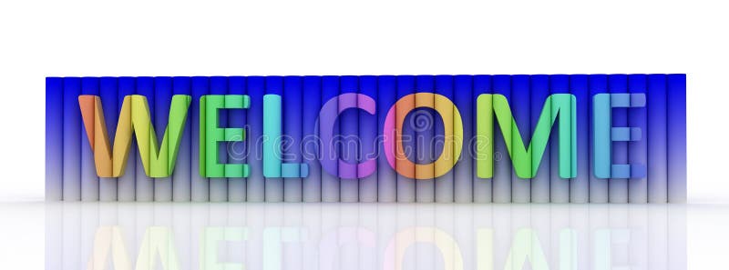 Wellcome stock illustration. Illustration of white, isolated - 22218814