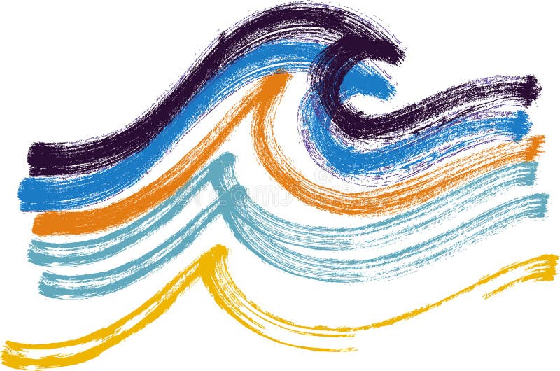 Wellen vektor abbildung. Illustration von ozean, meer - 80337074