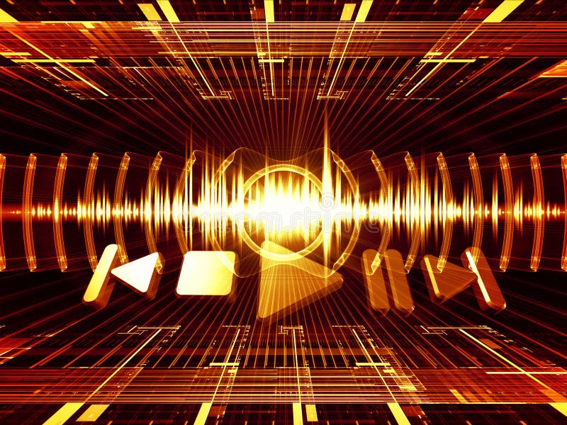 Wellen von Musik stock abbildung. Illustration von konzert - 17111016