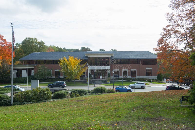 Wellesley Free Library, Wellesley, Massachusetts, USA Stock Image ...