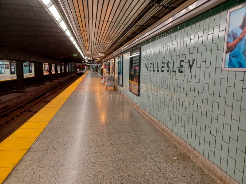 Wellesley Subway Station Interior View Editorial Image - Image of ...