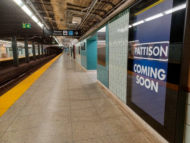 Wellesley Subway Station Interior View Editorial Stock Photo - Image of ...