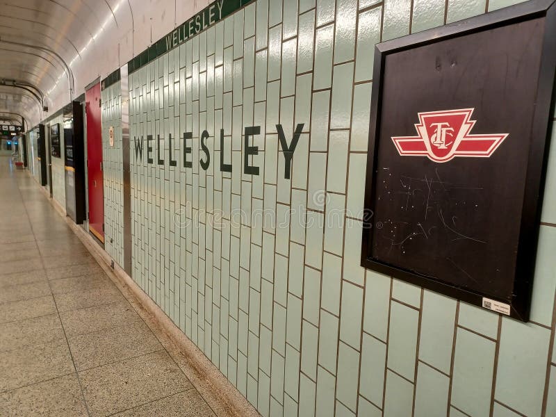 Wellesley Subway Station Interior View Editorial Photo - Image of ...