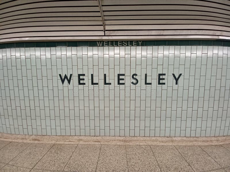Wellesley Subway Station Interior View Editorial Stock Photo - Image of ...
