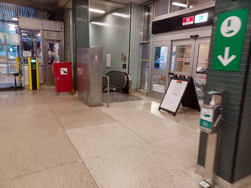 Wellesley Subway Station Interior View Editorial Photography - Image of ...