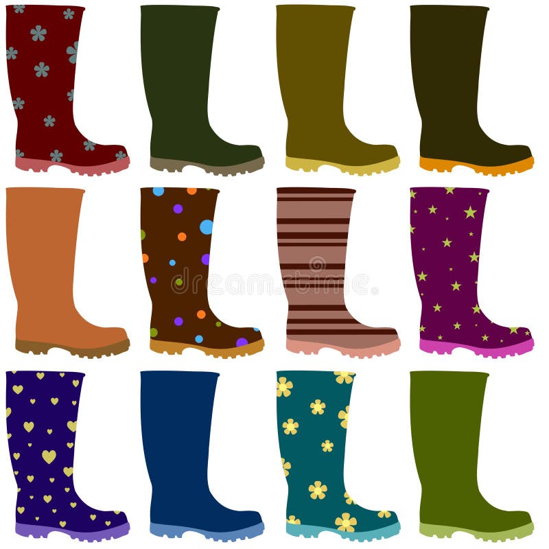 Wellies stock illustration. Illustration of illustrated - 27933254
