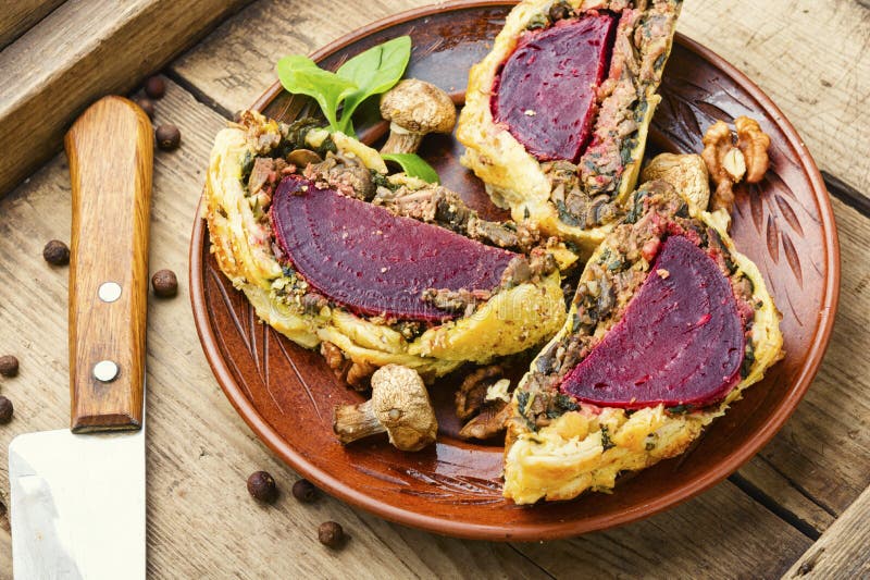 Wellington Beet or Beet Pie Stock Image - Image of autumn, dishes ...